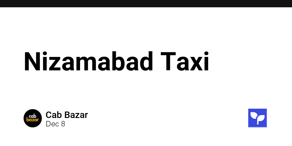 Nizamabad Taxi - Goglides Dev 🌱