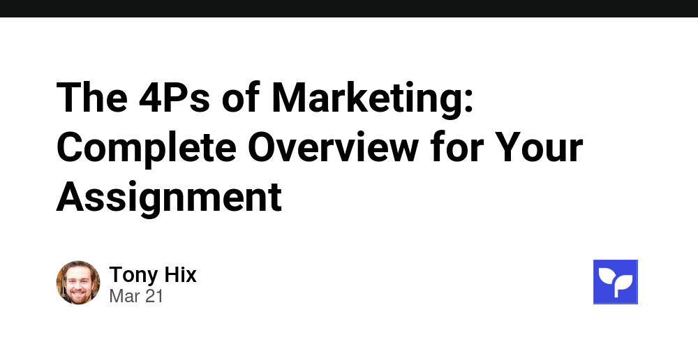 The 4Ps of Marketing: Complete Overview for Your Assignment - Goglides Dev 🌱