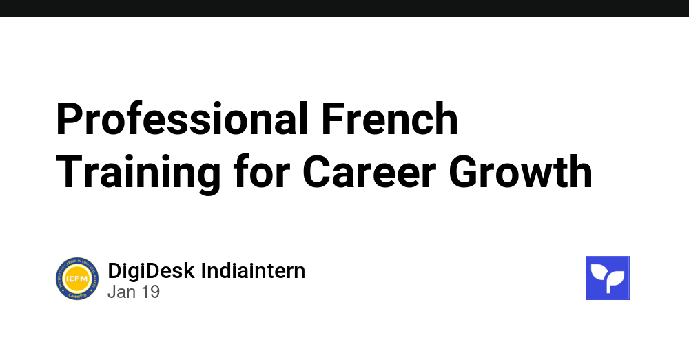 Professional French Training for Career Growth - Goglides Dev 🌱