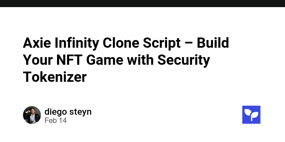 Axie Infinity Clone Script – Build Your NFT Game with Security Tokenizer - Goglides Dev 🌱