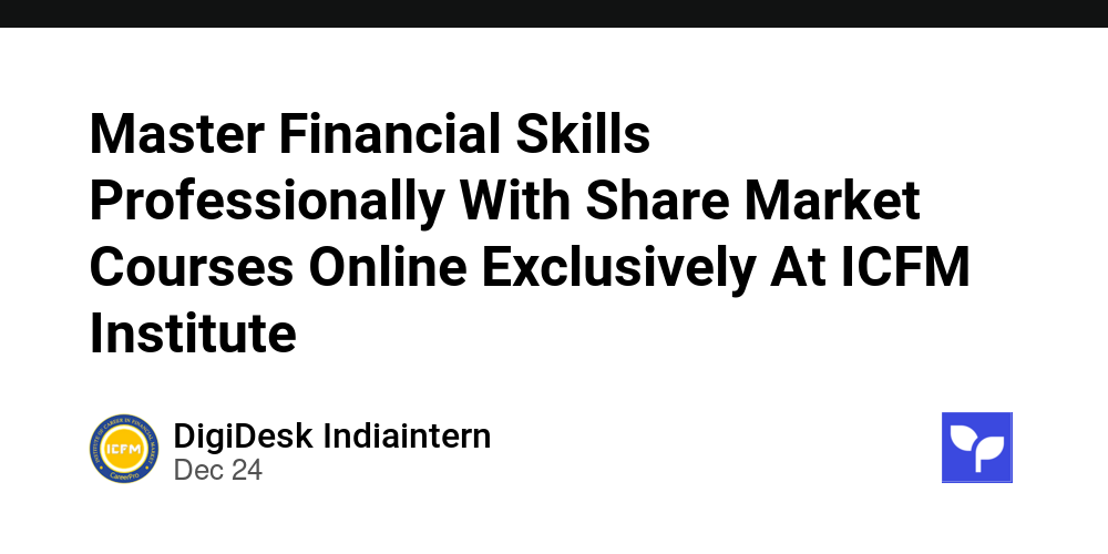 Master Financial Skills Professionally With Share Market Courses Online ...