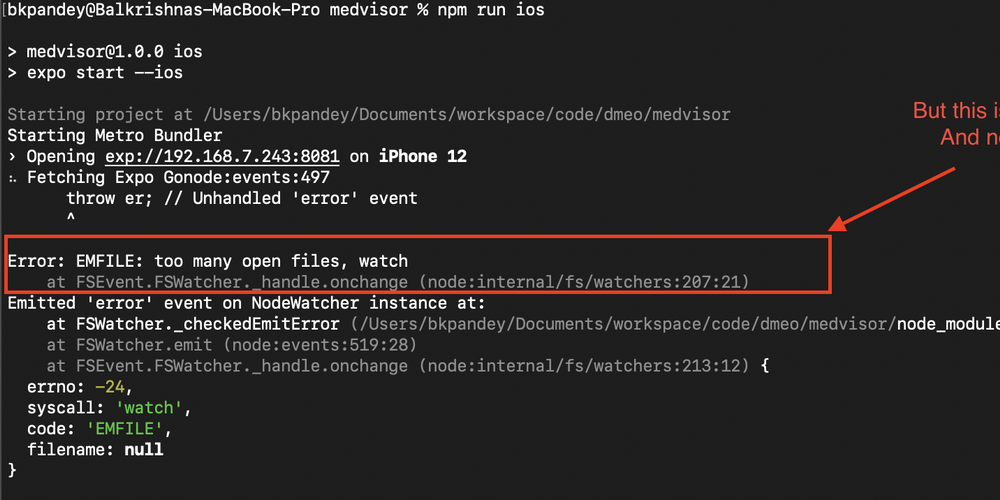 Solving EMFILE Error in React Native with Watchman - Goglides Dev π± Solving EMFILE Error in React Native with Watchman - Goglides Dev π±