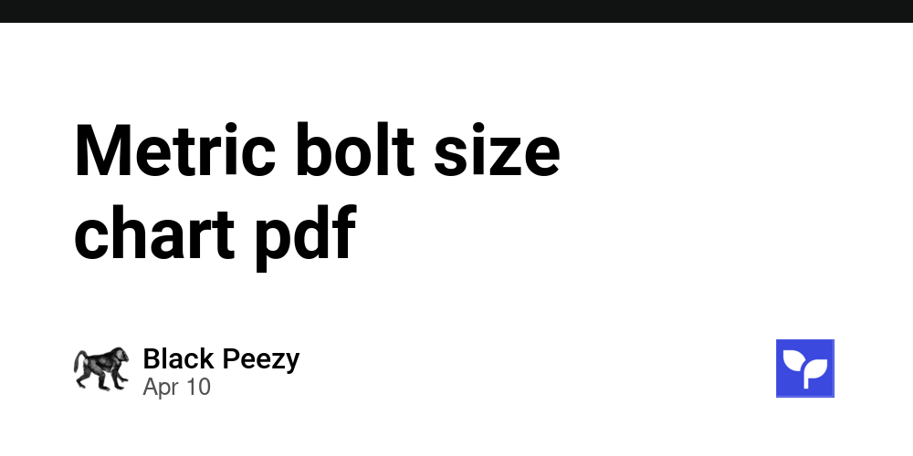 Metric bolt size chart pdf - Goglides Dev 🌱