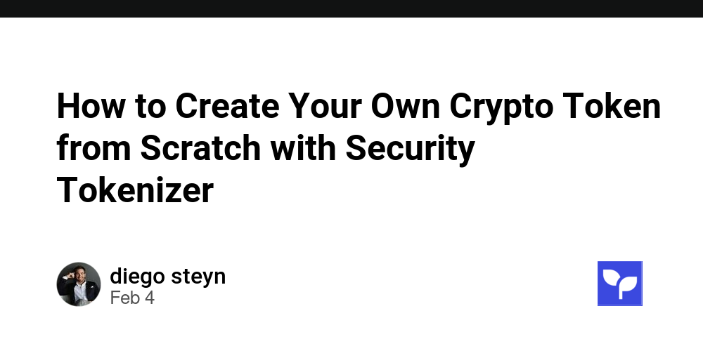 How to Create Your Own Crypto Token from Scratch with Security Tokenizer - Goglides Dev 🌱