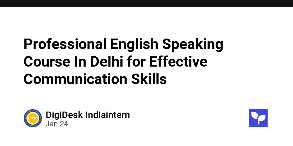 Professional English Speaking Course In Delhi for Effective ...