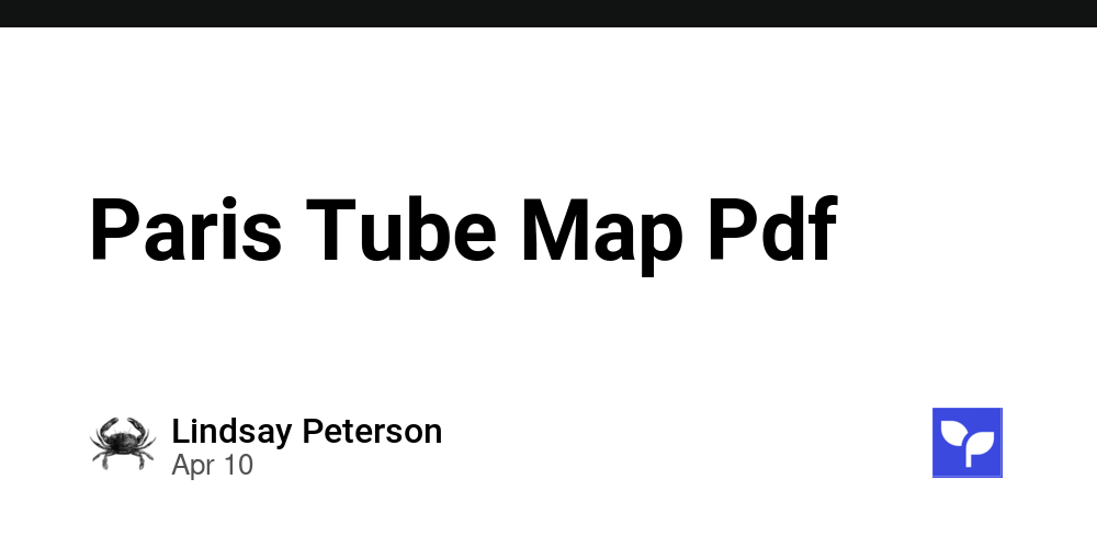 Paris Tube Map Pdf - Goglides Dev 🌱