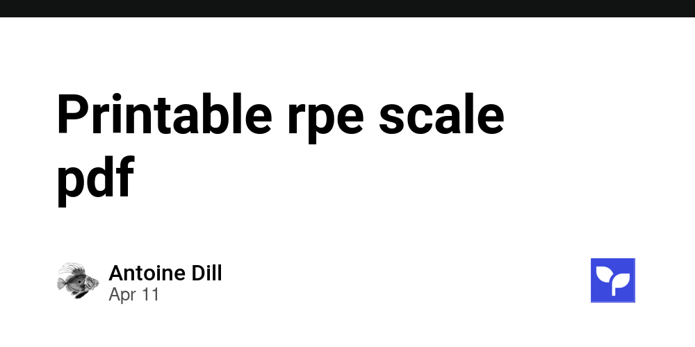Printable rpe scale pdf - Goglides Dev 🌱